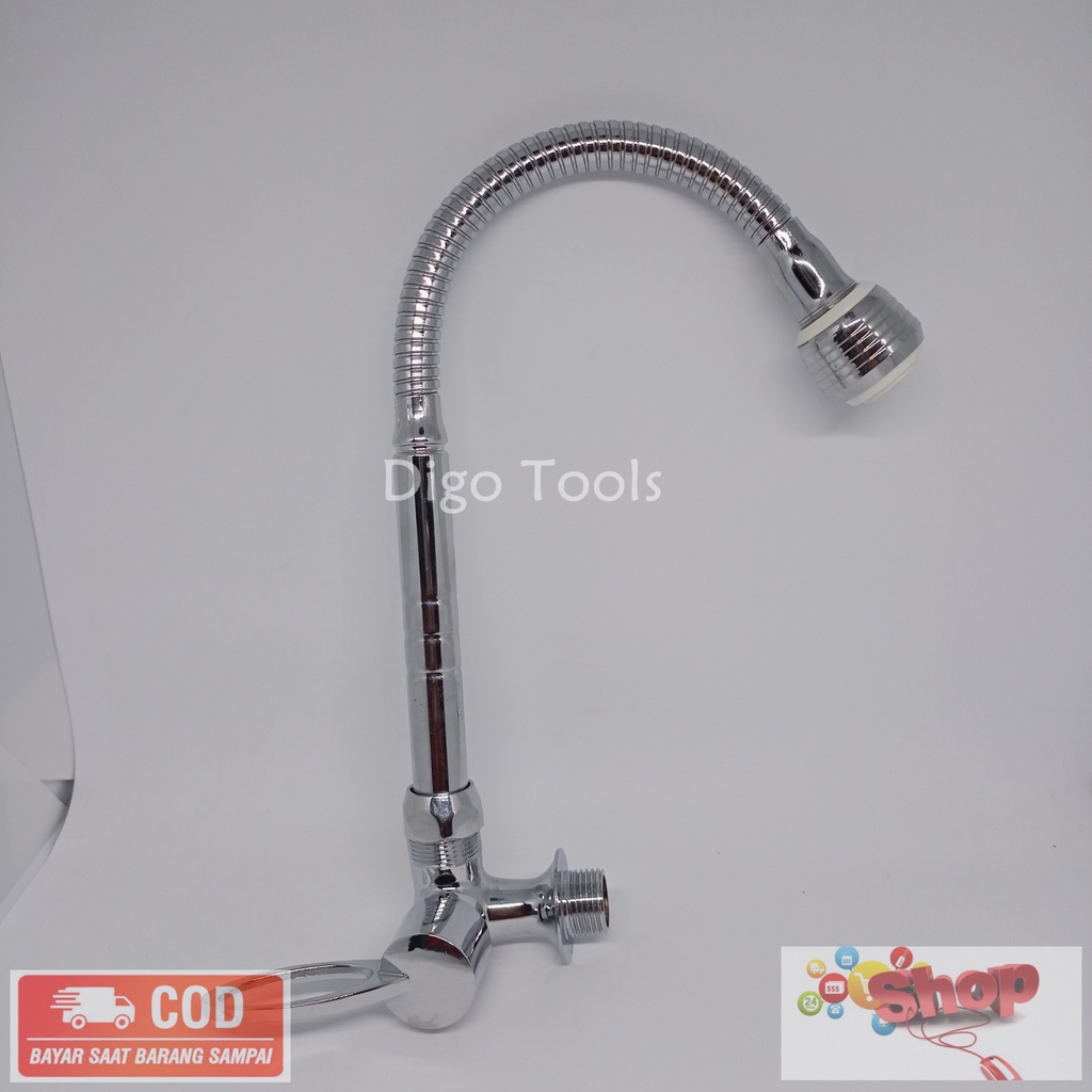 Jual Keran Angsa Flexibel Kepala kecil Keran Angsa Wastafel 1/2 Inci ...