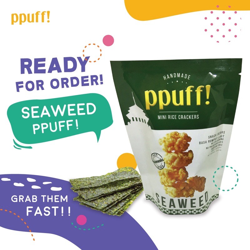 Jual Ppuff! Rengginang mini ! Dipanggang/ Snack Kekinian / Cemilan ...