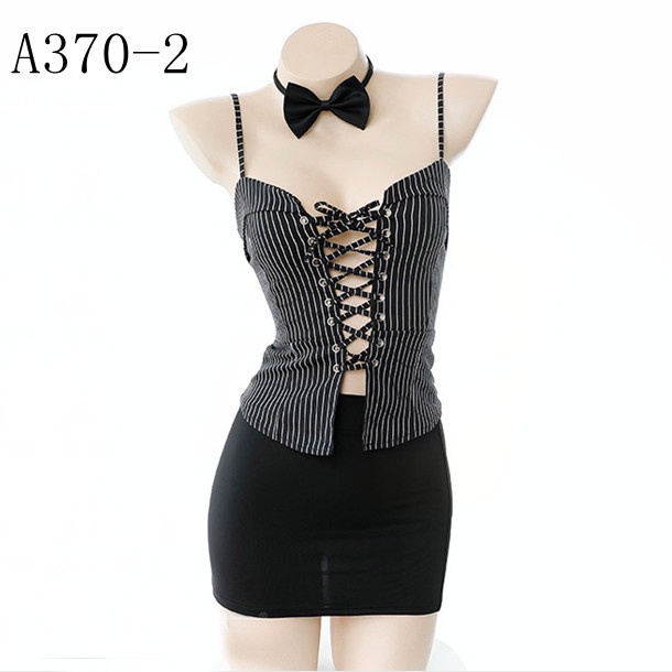 Jual Sexy Lingerie Teacher Cosplay Seragam Sekretaris Guru Lingerie A370 1 Bahan Berkualitas
