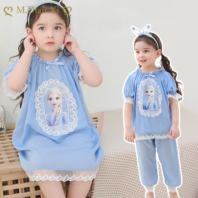 Jual Daster piyama setelan elsa frozen 2 terbaru model korea lolita ...