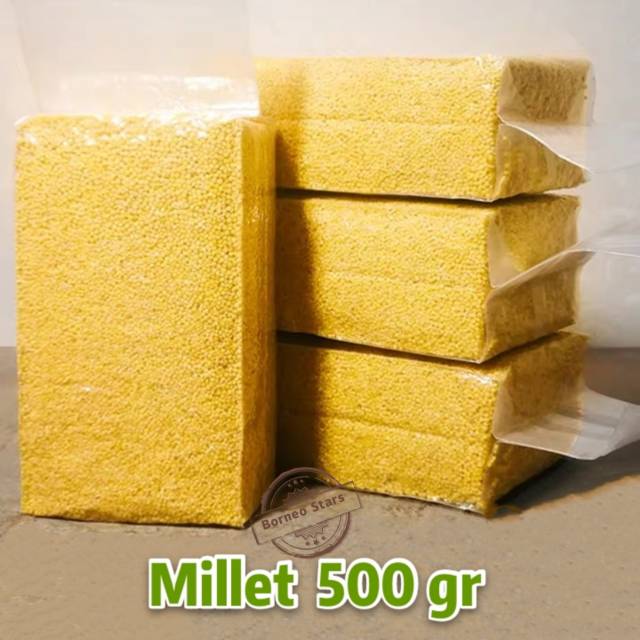 Jual Beras Millet yellow VACUM 500gr/Jewawut Xiao Mi | Shopee Indonesia