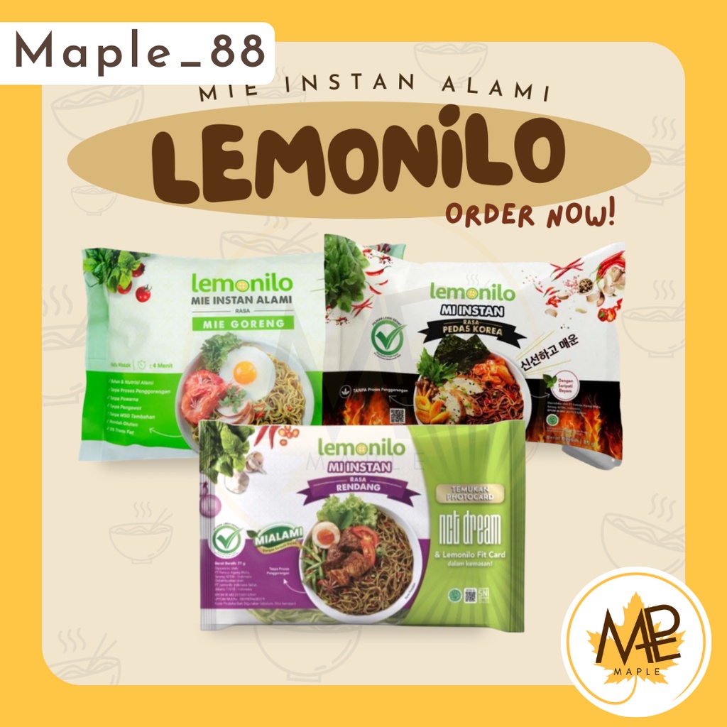 Jual Mie Instant Alami Lemonilo Sehat Rendang NCT Dream - Mi Goreng ...