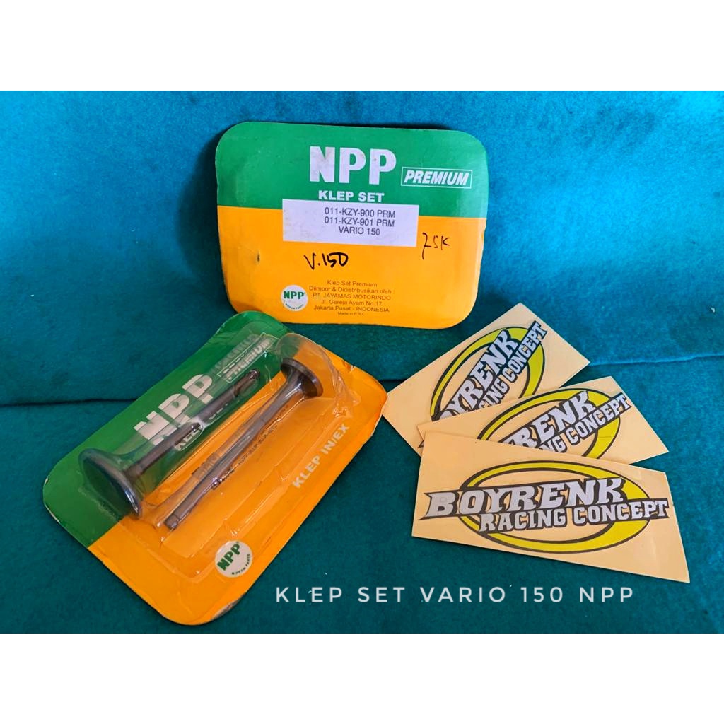 Jual KLEP SET / PAYUNG KLEP / VALVE SET IN EX VARIO 150 NPP - BOYRENK | Shopee Indonesia