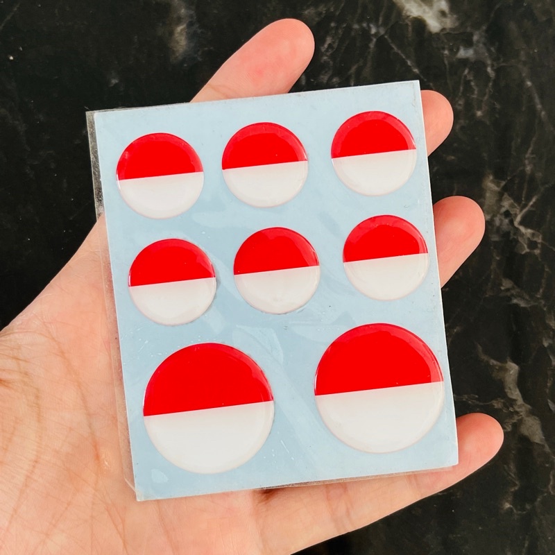 Jual STICKER TIMBUL BENDERA INDONESIA MERAH PUTIH READY | Shopee Indonesia