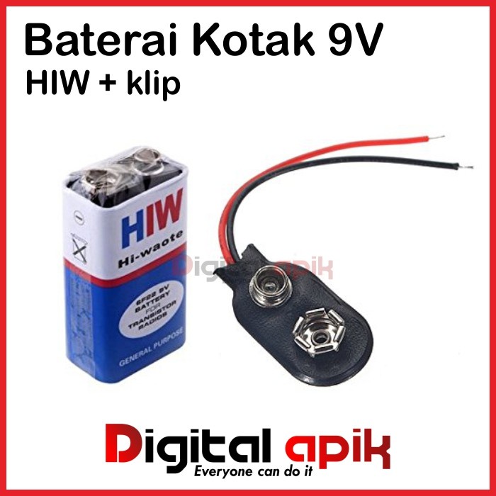 Jual Baterai Kotak 9V 9 V volt HW Hi-Watt Batu Batre Power Arduino ...