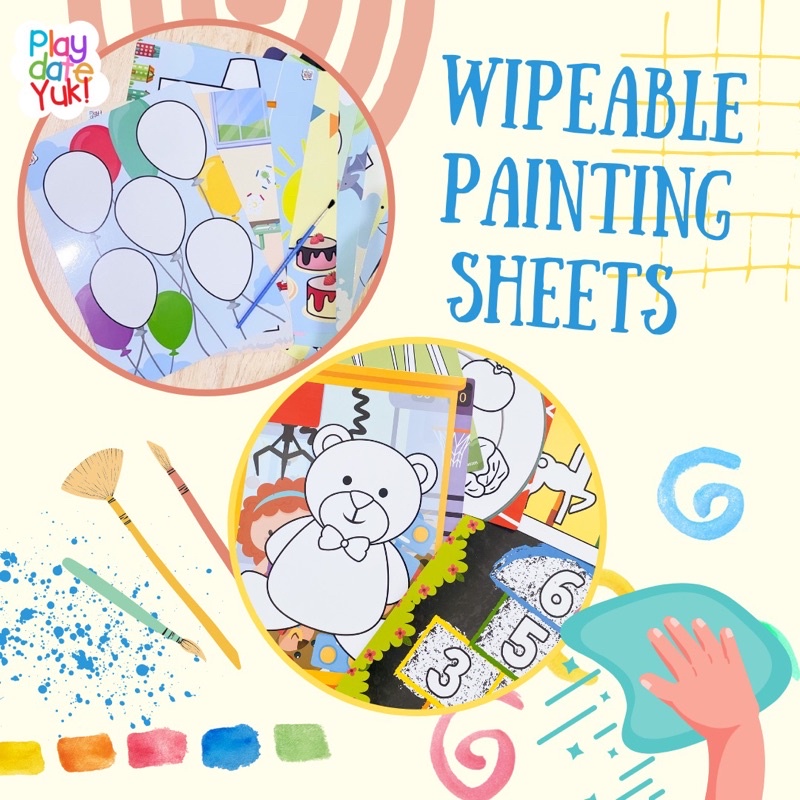 Jual [TERBARU] Wipeable Painting Sheets (bisa dihapus) | Shopee Indonesia