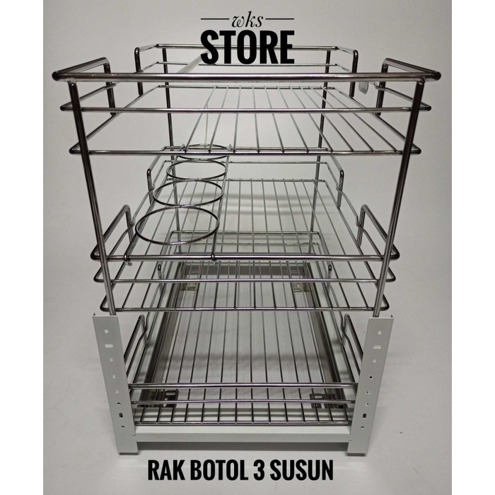 Jual Rak Botol - Rak Botol 3 Susun Twin Tmb 34056 | Shopee Indonesia
