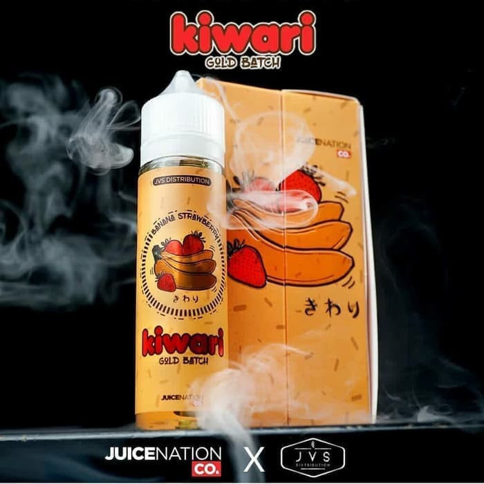 Jual KIWARI BANANA STRAWBERRY 60ML 3MG BY JVS E-LIQUID VAPORIZER VAPE ...