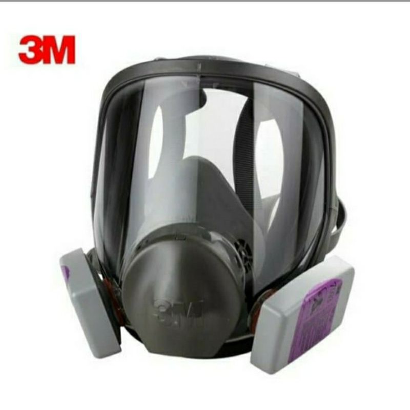 Jual Masker 3M Respirator 6800 fullface+Cartridge P100 7093 Original ...
