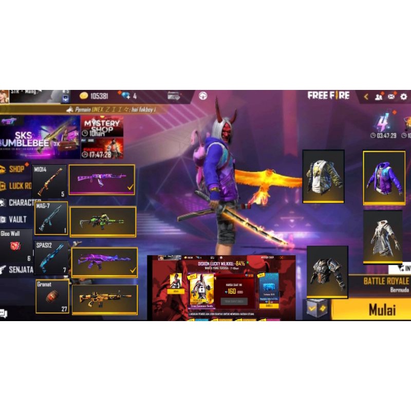 Jual akun Ff Sultan | Shopee Indonesia