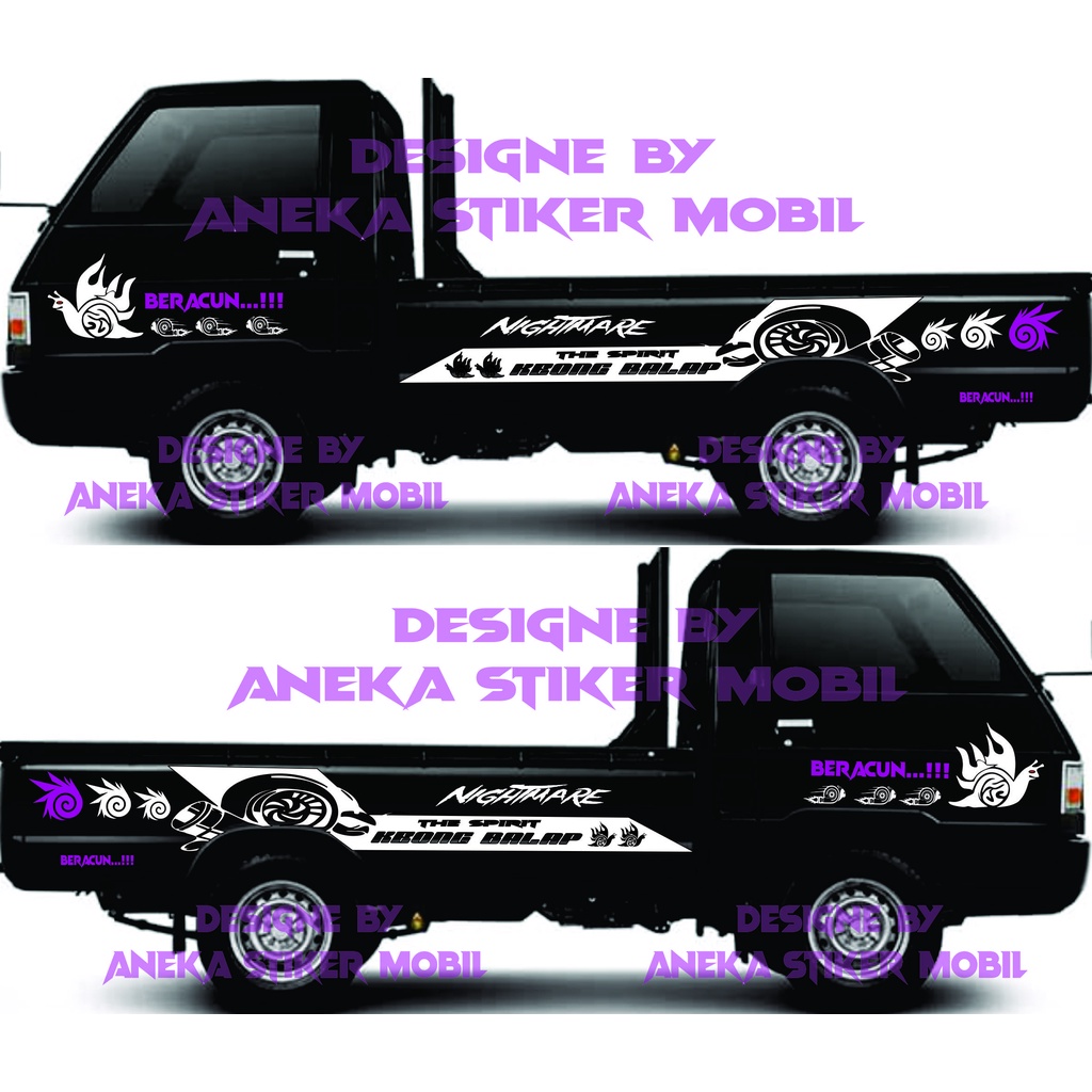 Jual stiker cutting list mobil pick up l300 stiker cutting mobil pick ...