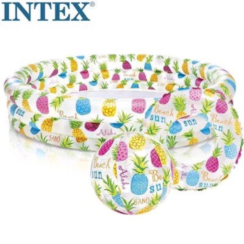 Jual intex 59469 kolam renang anak mandi bola 132cm BONUS bola dan ...