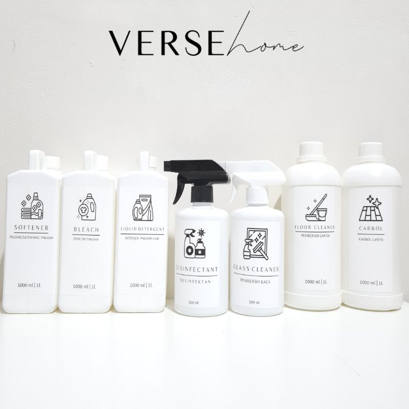 Jual Laundry Bottle Organizer 1000ml | Botol Refill Laundry Sticker ...