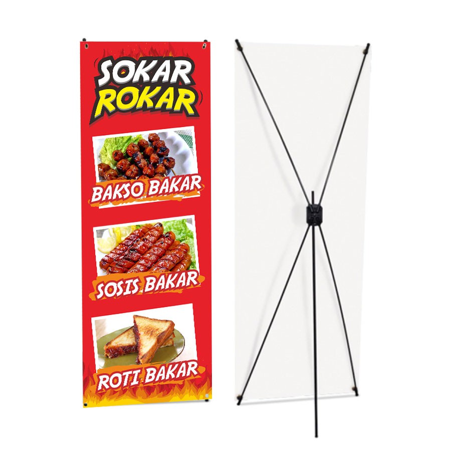 Jual Cetak Xbanner / Banner + Tiang (60x160) cm | Shopee Indonesia