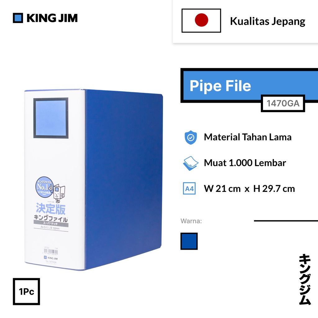 Jual King Jim Ordner Binder / Pipe File A4 1470GA | Shopee Indonesia