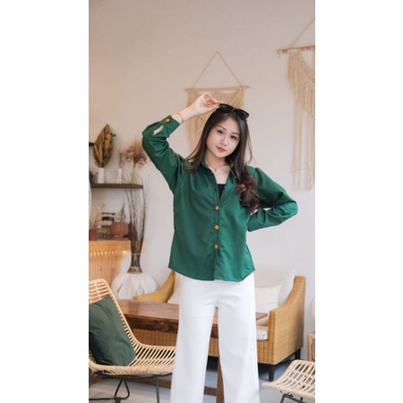 Jual Keenanthi Allegra Top / Kemeja Toyobo / Kemeja Katun / Kemeja ...