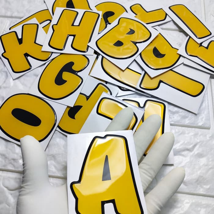 Jual Stiker Huruf Timbul Shopee Indonesia