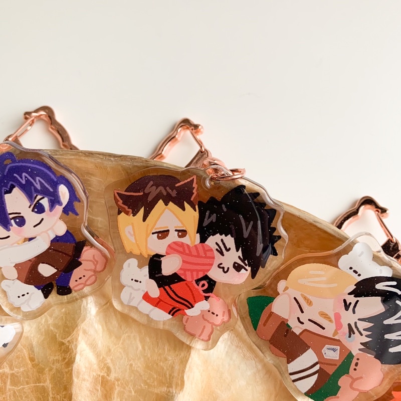 Jual SOFTBOY EPOXY GLITTER KEYCHAIN VOL.3 (ERURI, SATOSUGU, KUROKEN ...