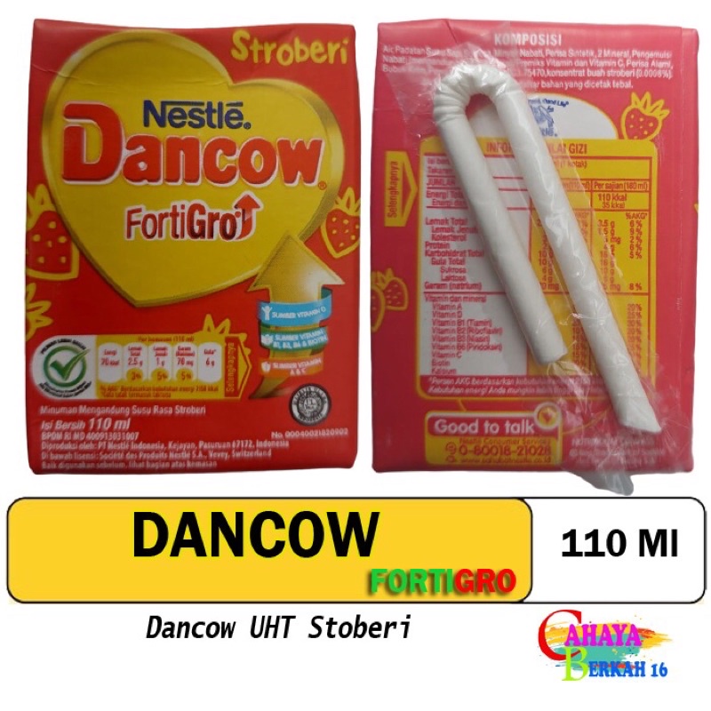 Jual Dancow Fortrigo UHT Stawberry 110ml | Shopee Indonesia