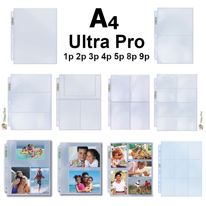Jual Ultra Pro A4 1p 2p 3p 4p 5p 8p 9p 10p 16p 18p Platinum Silver Photo Sleeve Page Sultan ...