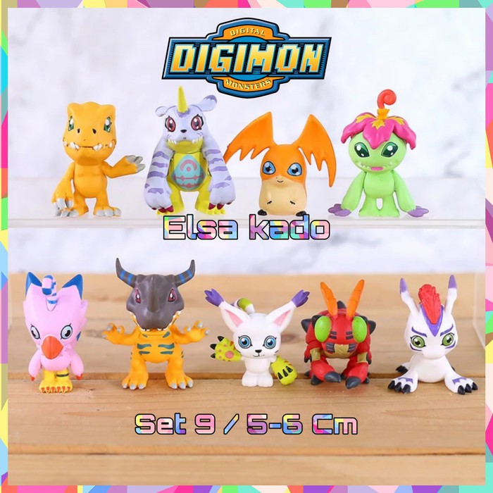 Jual action figure digimon adventure set isi 9 mainan pajangan koleksi ...