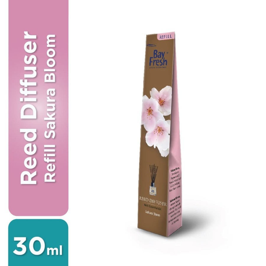 Jual Bay Fresh Reed Diffuser Reffil Pengharum Ruangan Sakura Bloom 30ml ...
