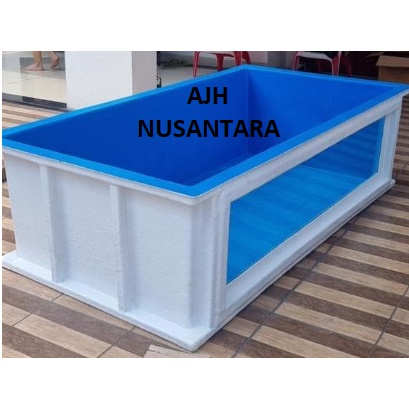 Jual kolam ikan murah/Aquarium Fiberglass 200x100x65 Bak Fiber Kaca ...