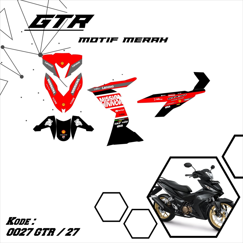 Jual Decal/Stiker GTR Bahan Orajet Glossy/Doff (Desain bebas) | Shopee ...
