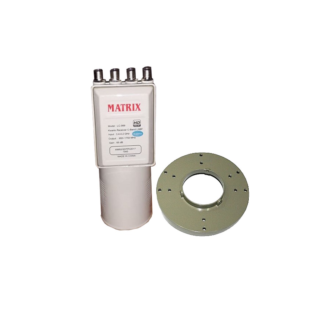 Jual LNB C Band Kwarto Matrix 1 Satelit 4 Receiver | Shopee Indonesia