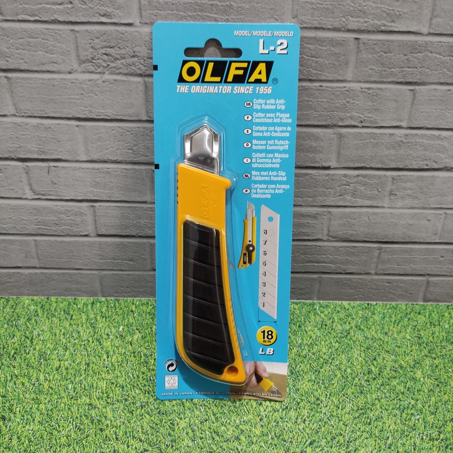 Jual Pisau Knife Cutter 18mm Snap-Off Blade Cutter OLFA L-2 JAPAN | Shopee Indonesia