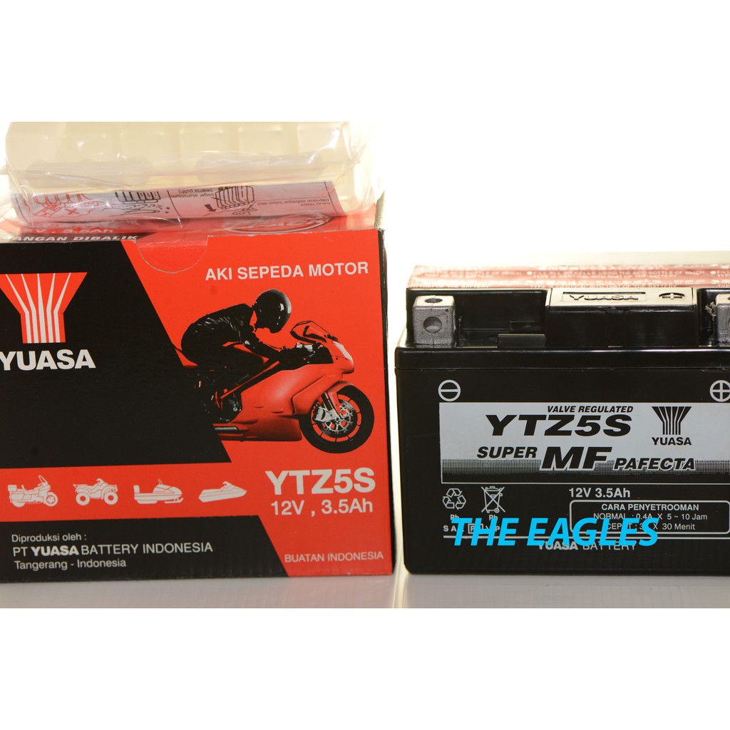Jual Aki accu Motor YUASA YTZ5S kering MF maintenance free | Shopee Indonesia