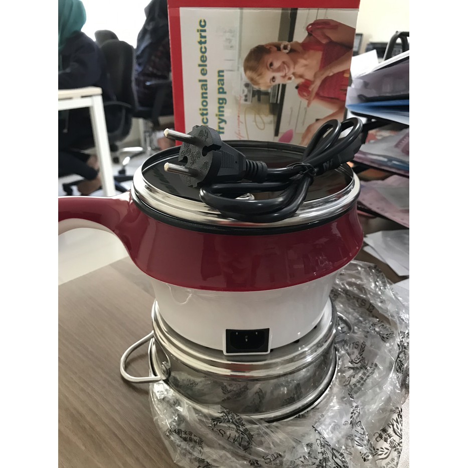 Jual Panci Listrik Lapisan Keramik/Multifunctional Electric Fry Pan ...