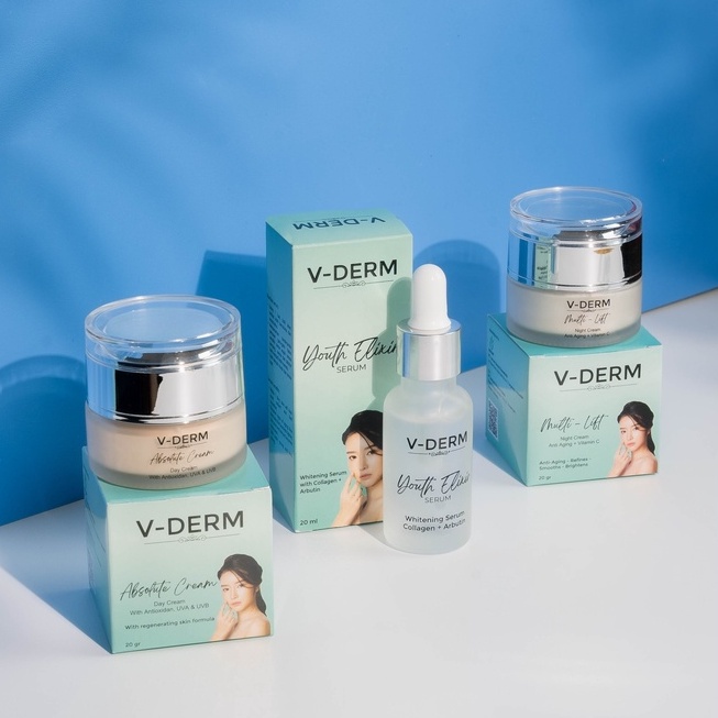 Jual V-DERM 3 IN 1 Serum and Cream Bundle | Shopee Indonesia