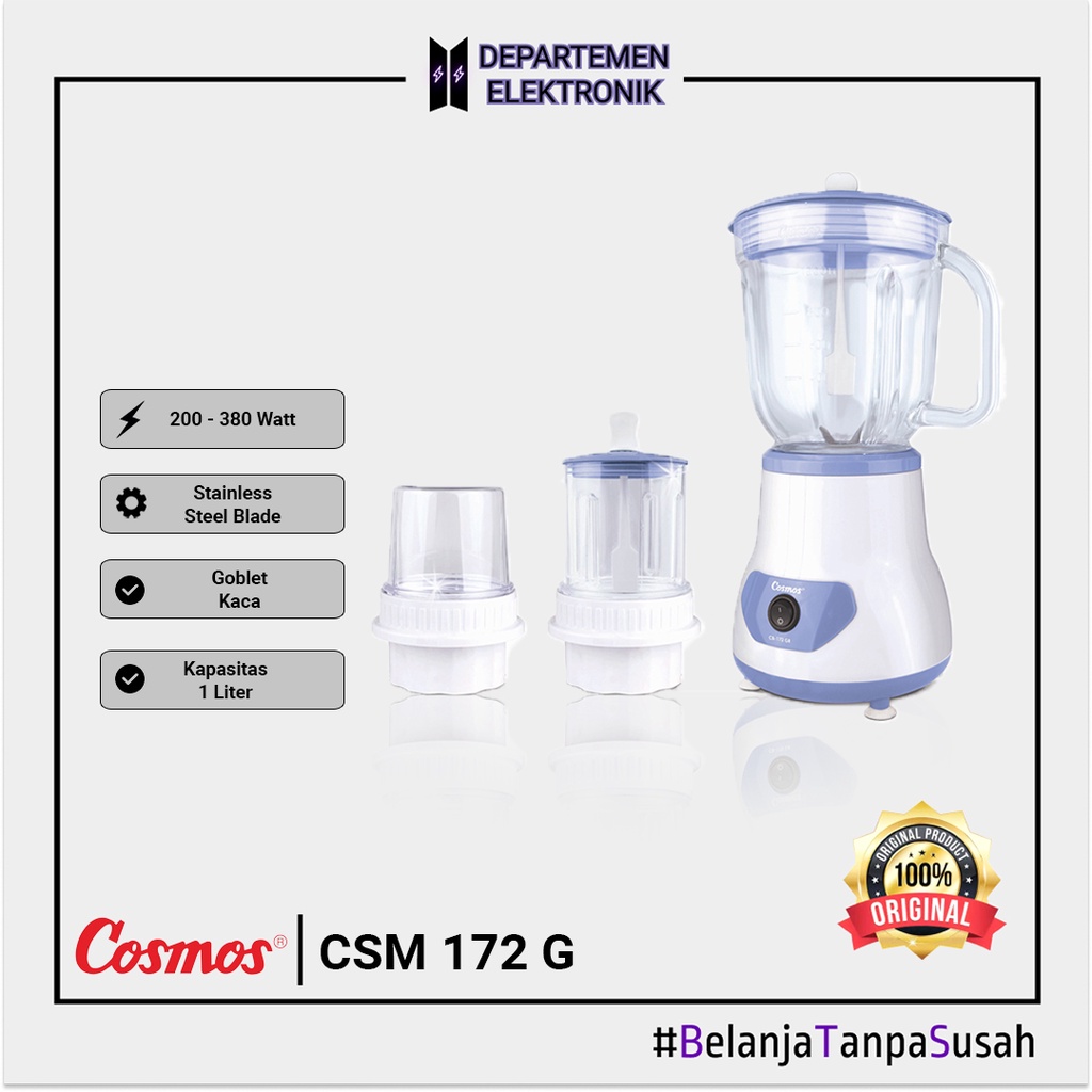 Jual Blender Cosmos CB 172 GR 1 Liter Gelas Plastik MURAH BANGET ...
