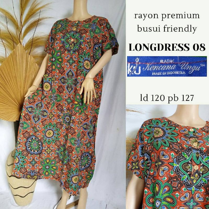 Jual DASTER LONGDRESS PANJANG//ORIGINAL KENCANA UNGU LABEL BIRU 08 ...
