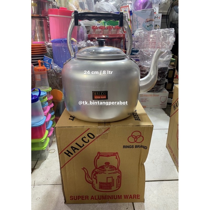 Jual Teko/Ketel/ceret Air Aluminium Halco Uk 18,20,22,24,26,28 ( 3.5-4. ...