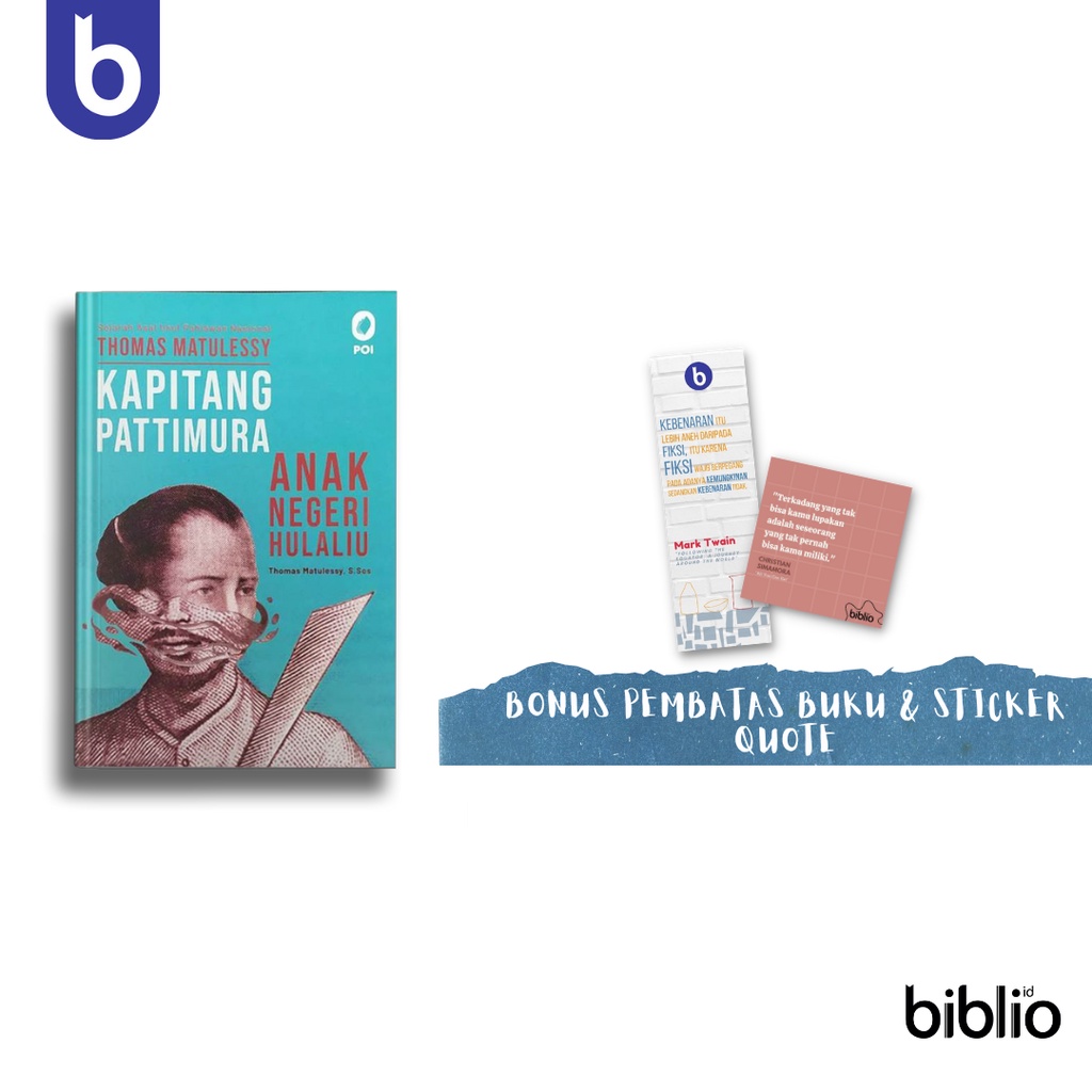 Jual Buku Kapitang Pattimura : Anak Negeri Hulaliu (Thomas Matulessy ...