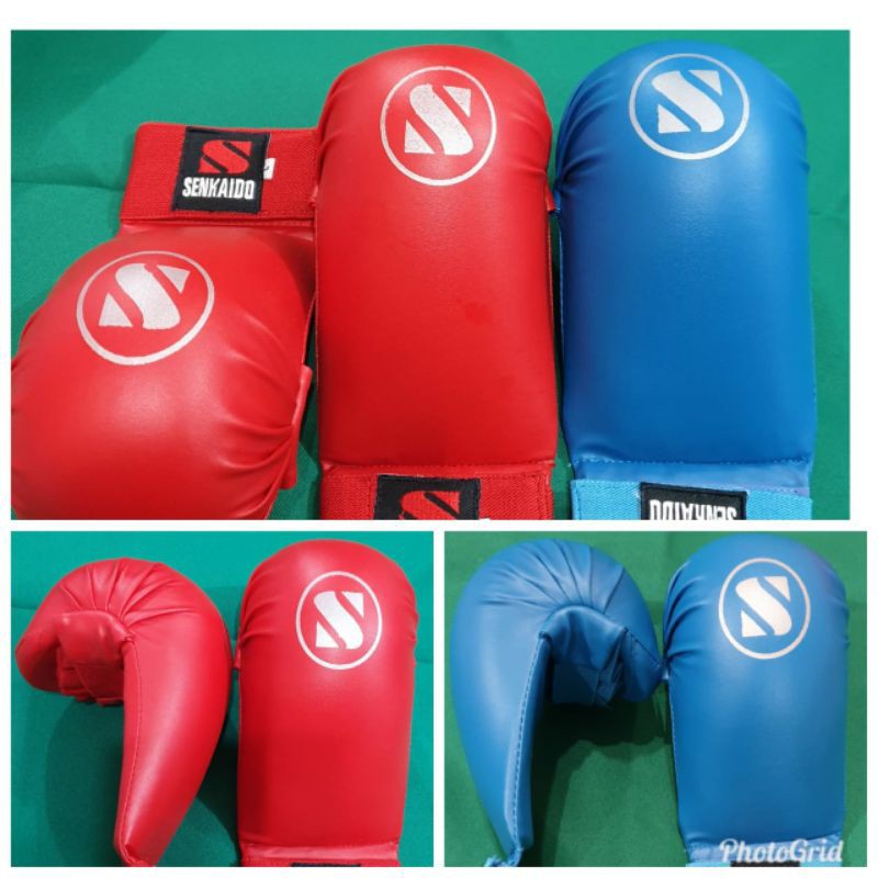 Jual Set Handprotector Karate Senkaido Merah Biru Aka Ao Pelindung ...