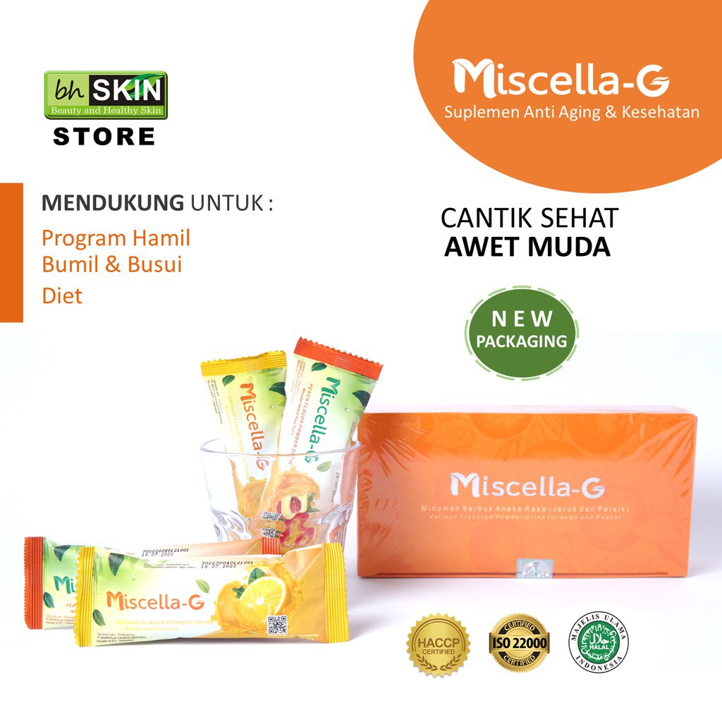 Jual [ORIGINAL] Miscella-G Minuman Kesehatan Kecantikan Alami Original ...