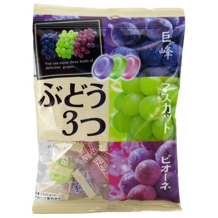 Jual Pine Japanese Candy Assorted Grape / Permen Jepang Rasa 3 Anggur ...