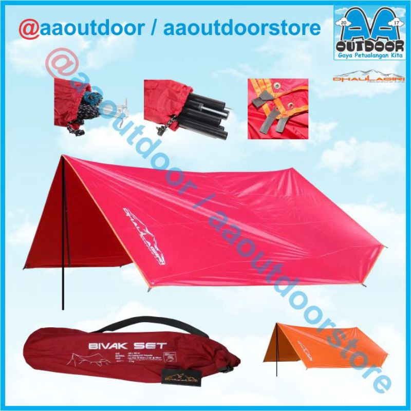 Jual Bivac Set Dhaulagiri outdoor flysheet tenda 3x4 m camping gunung ...