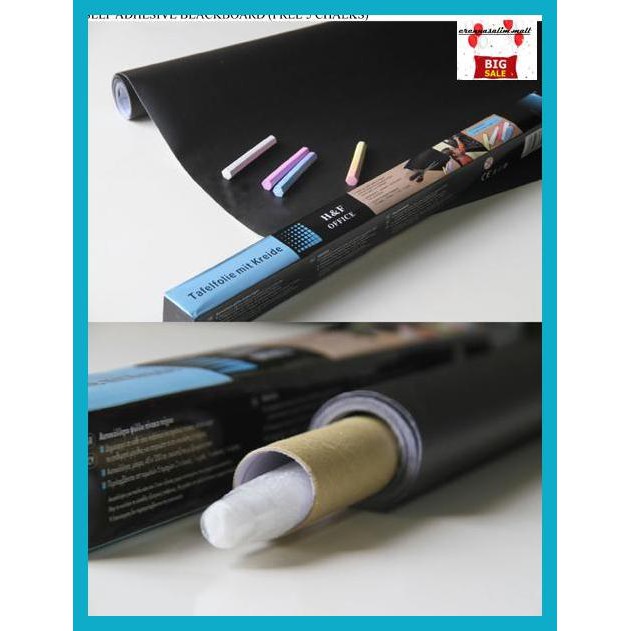 Jual DINDINGSTIKER- WALLSTICKER BLACKBOARD / STIKER PAPAN TULIS HITAM 2 ...