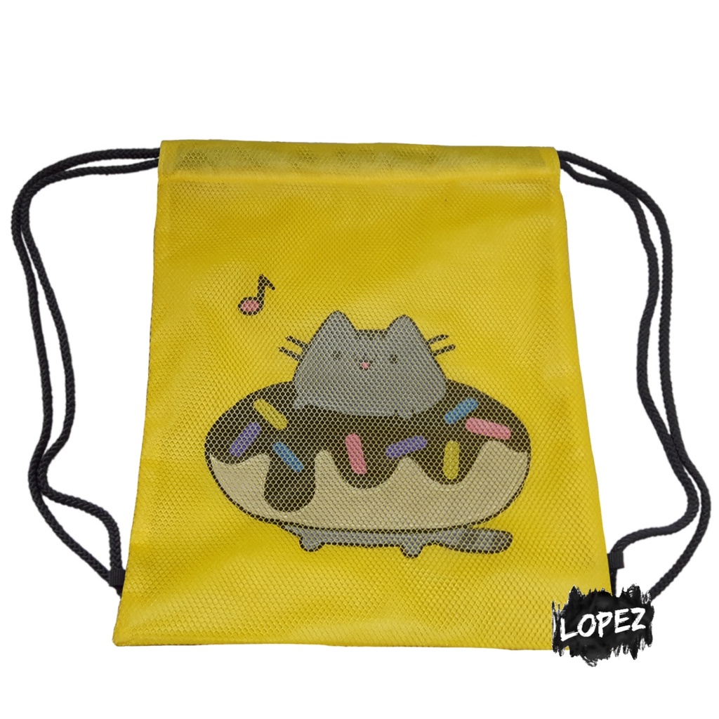 Jual Tas Jaring Pusheen In Donut / Tas Ransel Kucing / Backpack Kitty ...