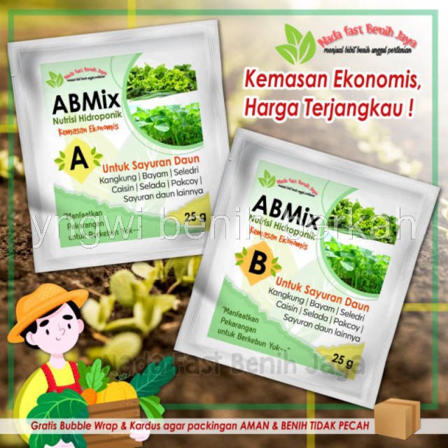 Jual Pupuk Nutrisi AB MIX sayuran daun ekonomis 50 gram | Shopee Indonesia