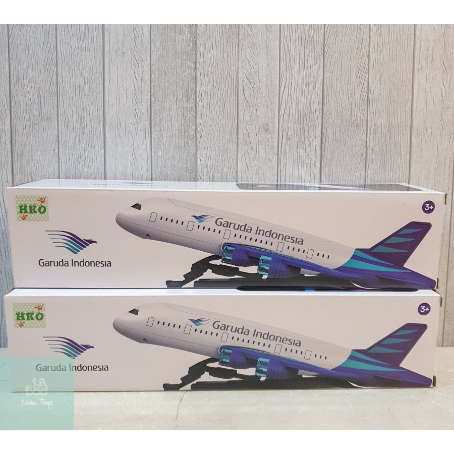 Jual Mainan Pesawat Garuda Indonesia Baterai Light And Sound - A330 ...