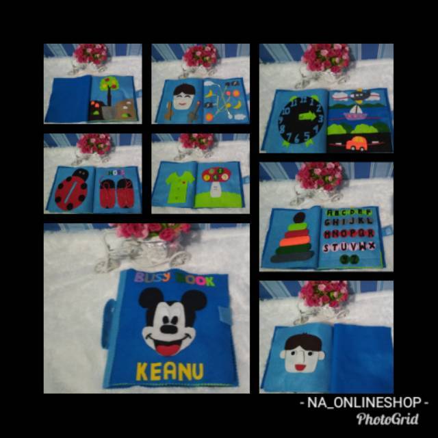 Jual Busy book - quiet book - buku edukasi - busy book flanel | Shopee ...
