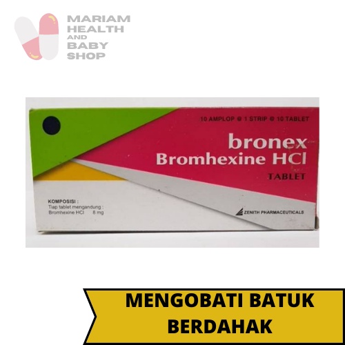 Jual Bronex 8mg isi 100 batuk berdahak,batuk karena flu dan asma ...