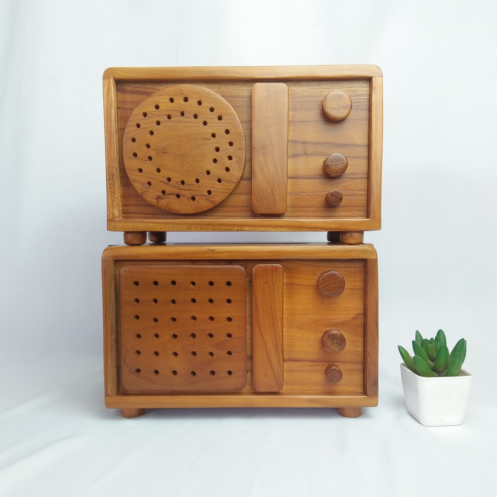 Jual Tissue Box Radio / Kotak Tissue Kayu | Shopee Indonesia