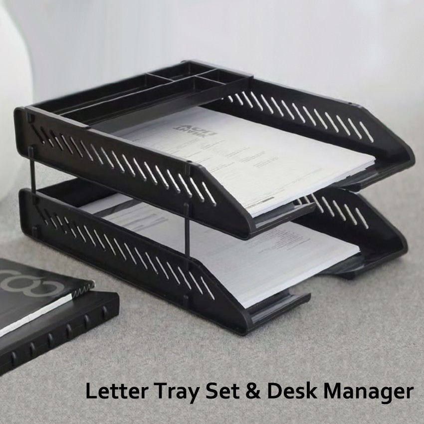 Jual Bantex Letter Tray Set Rak Dokumen / Desk Manager For File Rak ...