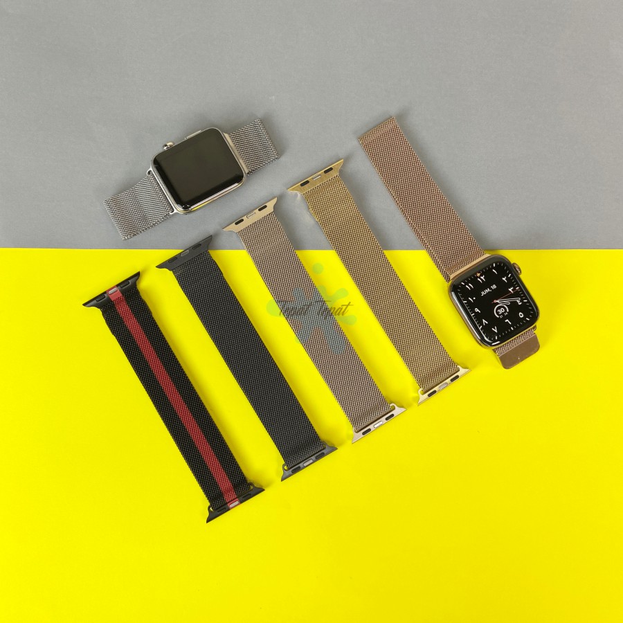 Jual STRAP WATCH IWATCH MILANESE STAINLESS MAGNET LOOP SERI 1/2/3/4/5/6 ...
